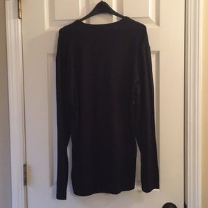 V Star | Shirts | Vstar Long Sleeve Black Shirt With Gold Detail | Poshmark